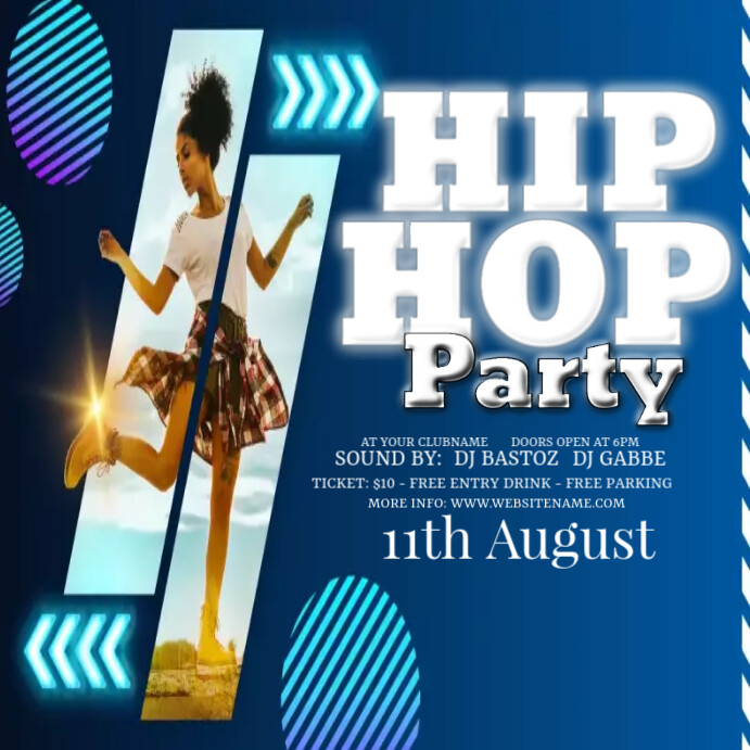 Hip Hop Day Templat | PosterMyWall