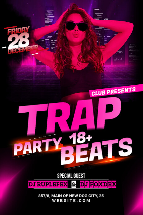 Hip Hop DJ Banner Template | PosterMyWall