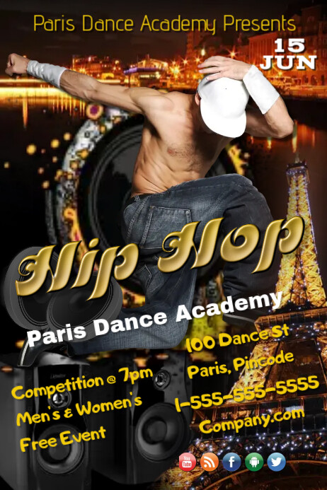 Hip Hop Event Template | PosterMyWall