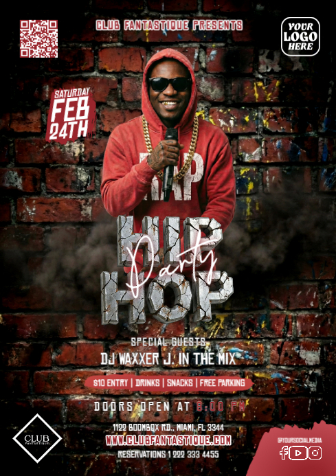 Hip Hop Flyer A4 Template | PosterMyWall