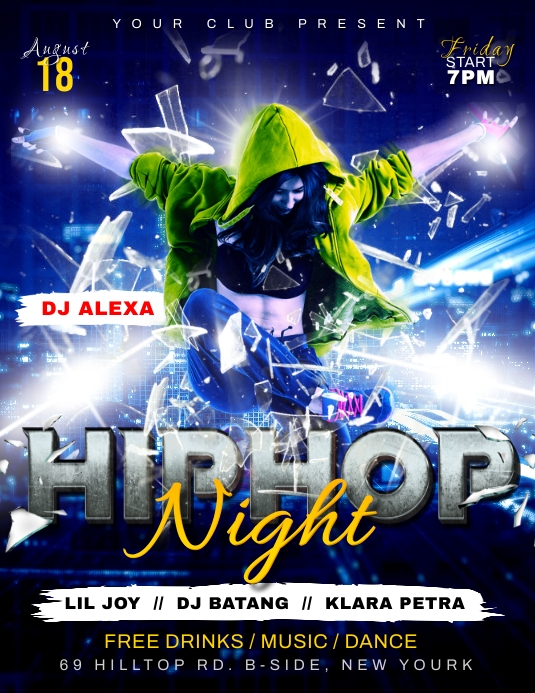 Hip Hop Flyer Template | PosterMyWall