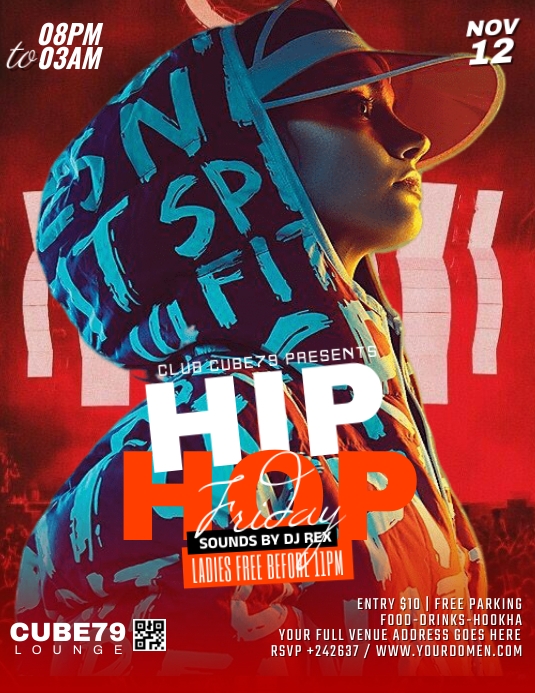 Hip Hop Friday Template | PosterMyWall