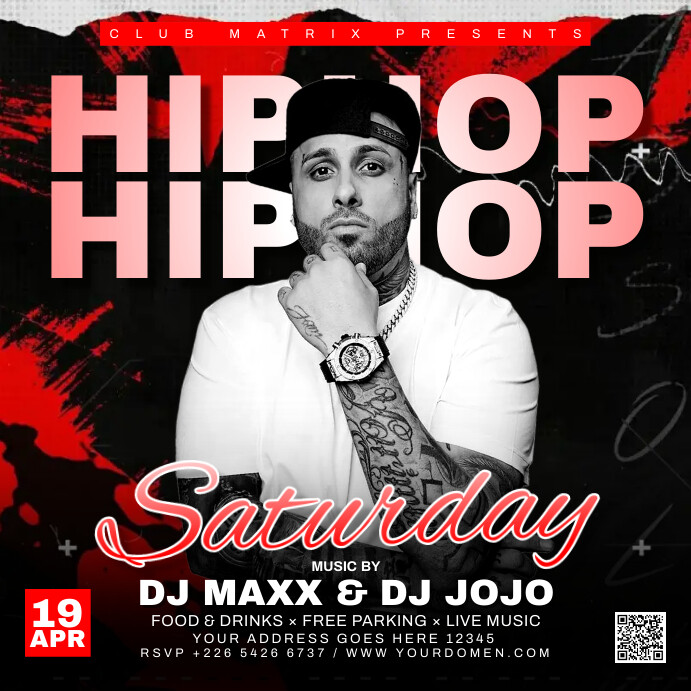 Plantilla de Hip hop night | PosterMyWall