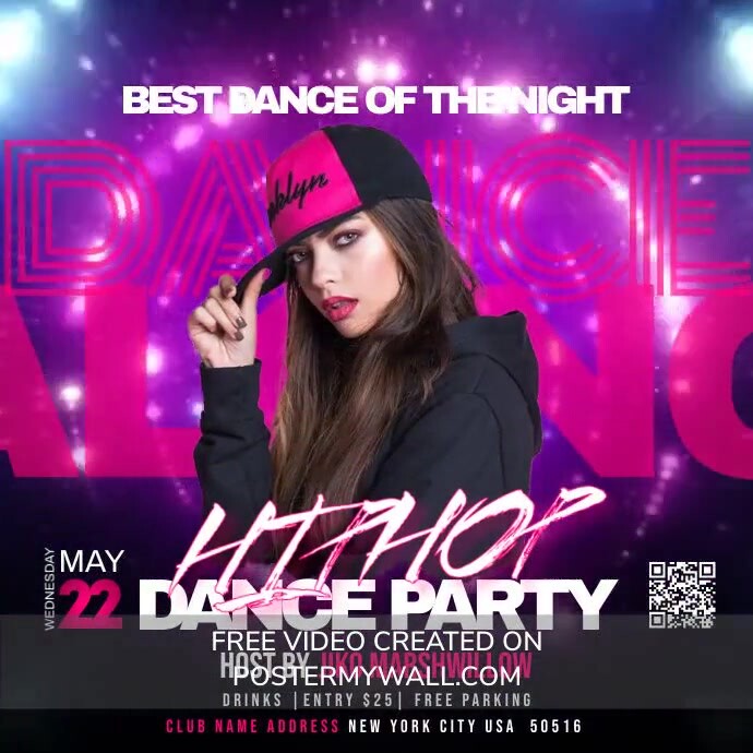 Copy of Hiphop Dance Party | PosterMyWall