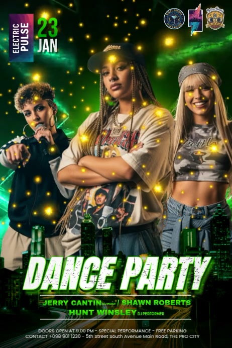 Hiphop Dance Party Poster Template | PosterMyWall