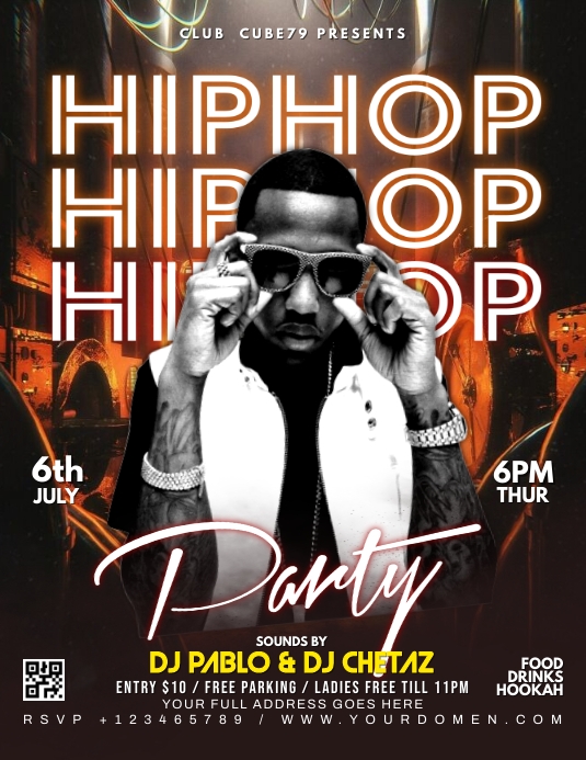 Hiphop party Template | PosterMyWall