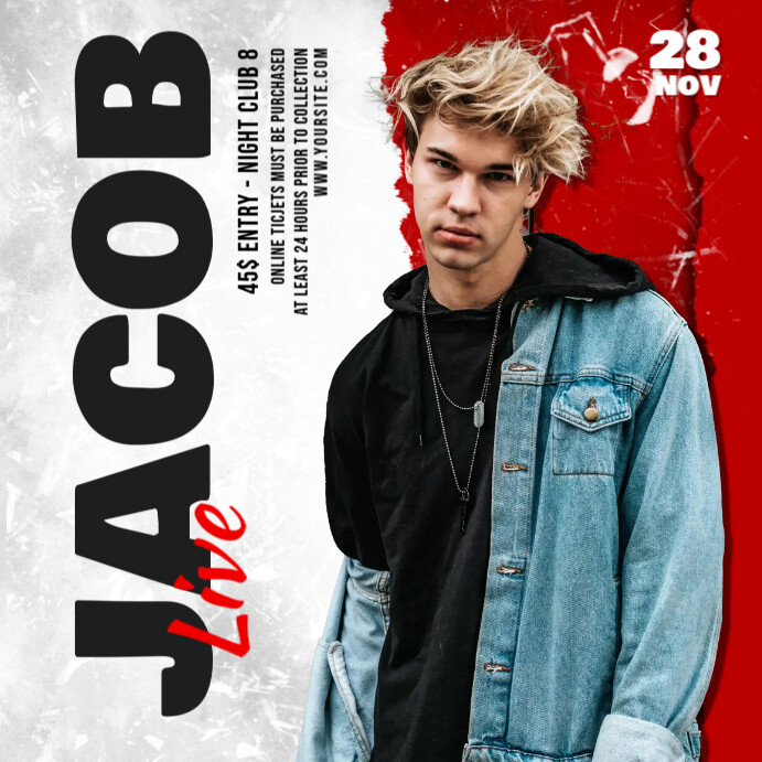 Hiphop Rapper Live Template | PosterMyWall