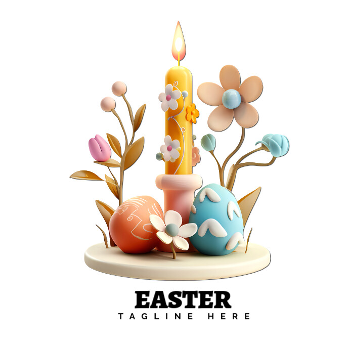Hippity hoppity happy easter logo Template | PosterMyWall