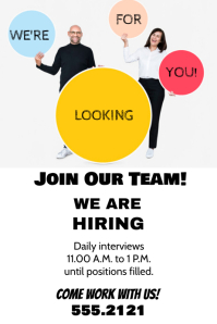 Hiring Poster Template | PosterMyWall