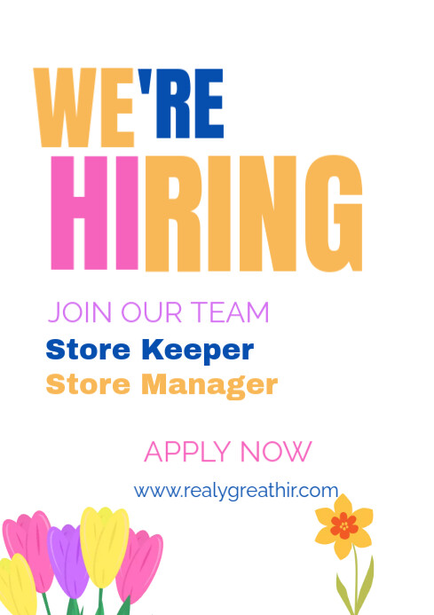 Hire a new group join first y team work Template | PosterMyWall