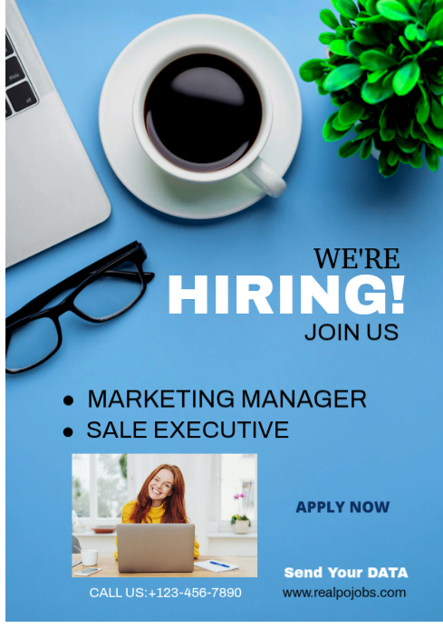 hire a new jobs post 2025 latest designe at dooor step A4 Template ...