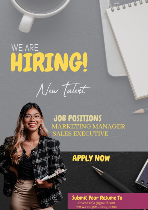 Copy of hire a wonderful jobs flyers great design 2025 A1 | PosterMyWall