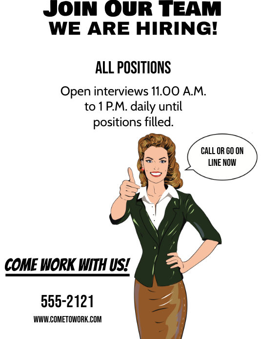 hire Template | PosterMyWall