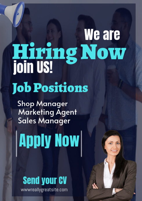 Hire me now jobs post Template | PosterMyWall