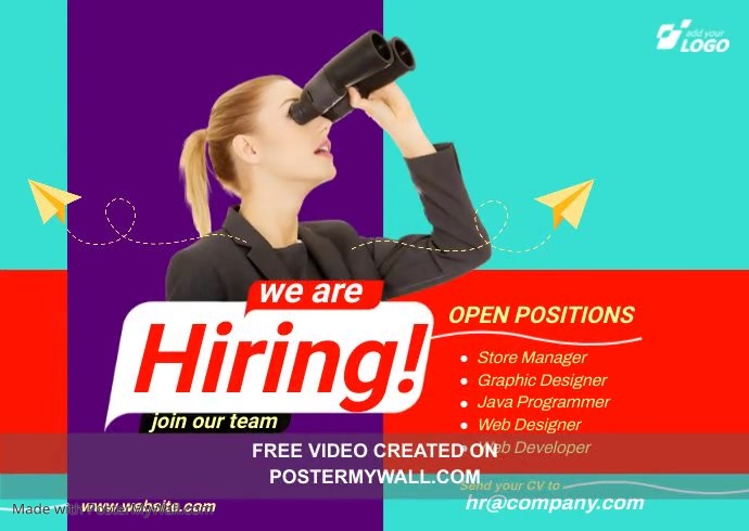 Hiring Ad Template | PosterMyWall