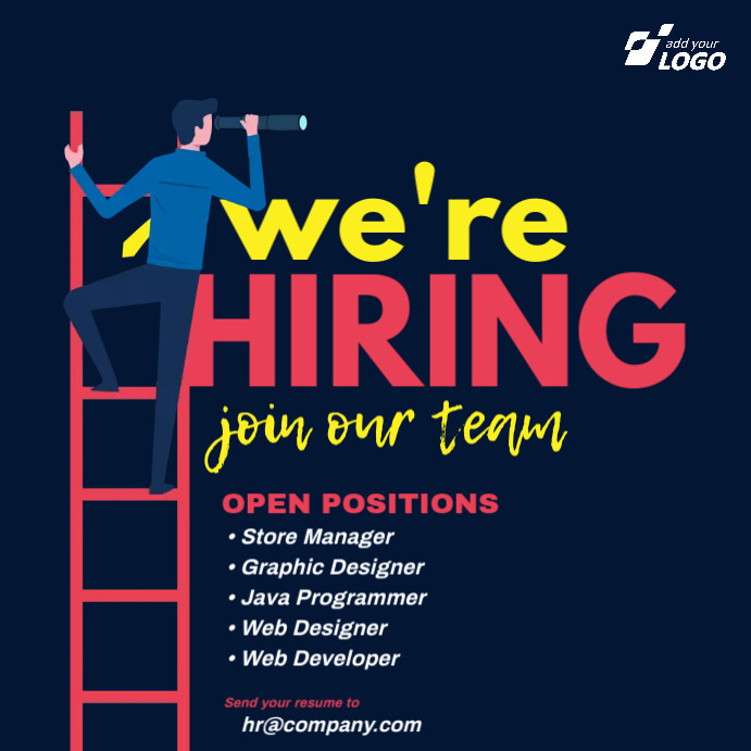 Copy of Hiring Ad Template | PosterMyWall