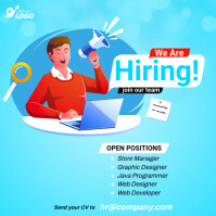 Hiring Ad Template | PosterMyWall