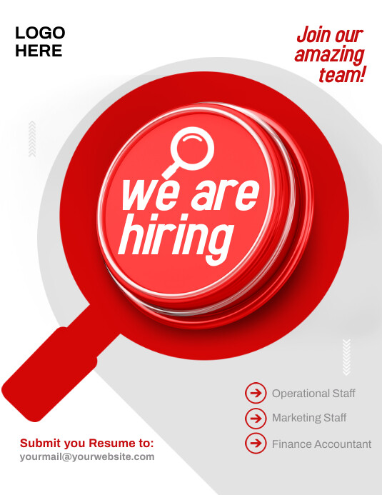 Hiring Ads Template | PosterMyWall