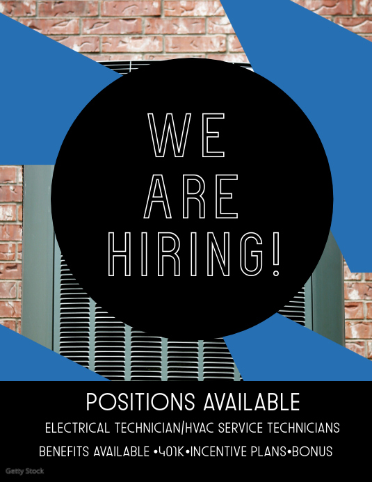 Copy of Hiring Ads Technician Flyer Ad | PosterMyWall