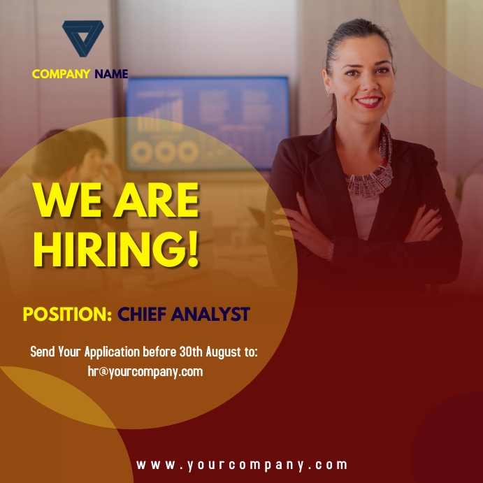 hiring advert post Template | PosterMyWall