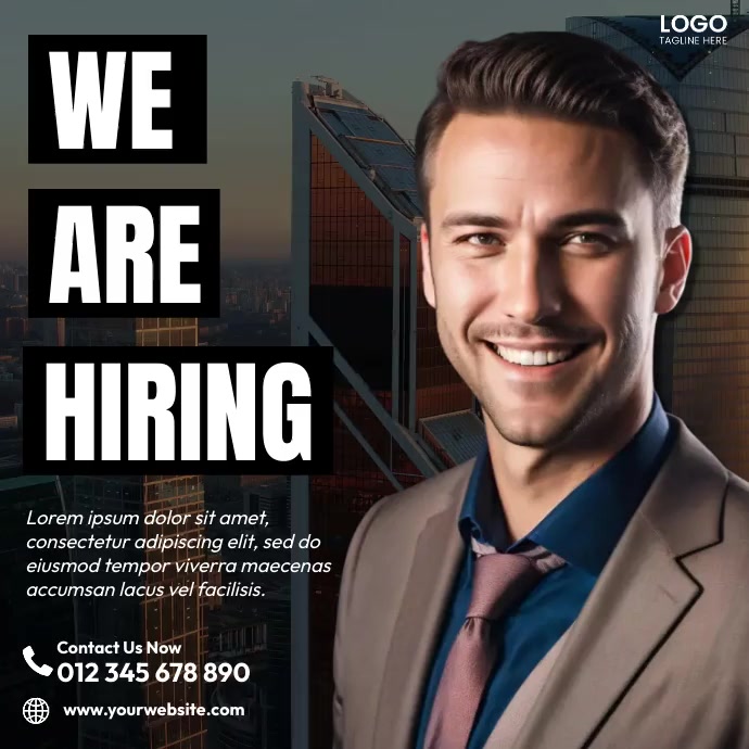 Hiring Announcement Template | PosterMyWall