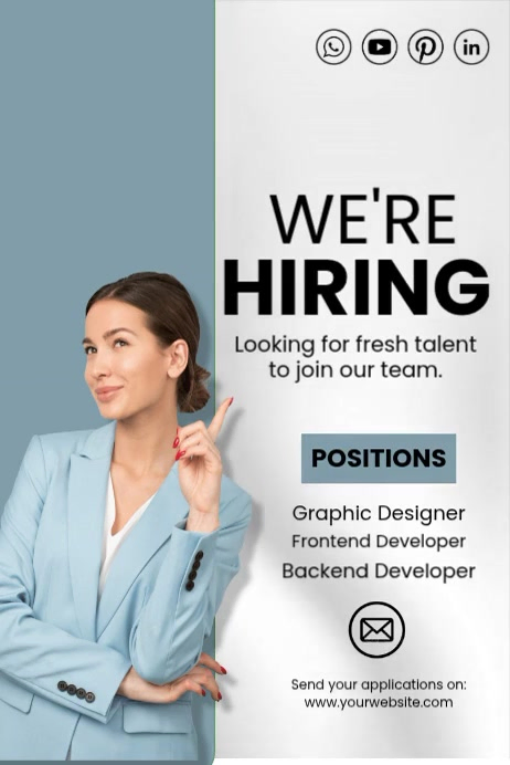 Hiring Announcement Template | PosterMyWall