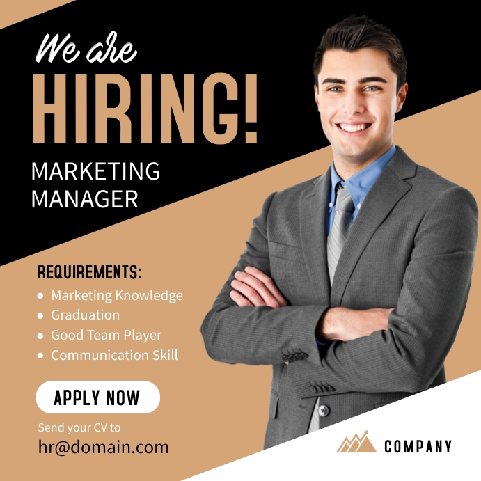 Copy of Hiring Banner Ad Design | PosterMyWall