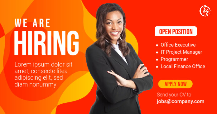 Hiring banner ad Template | PosterMyWall