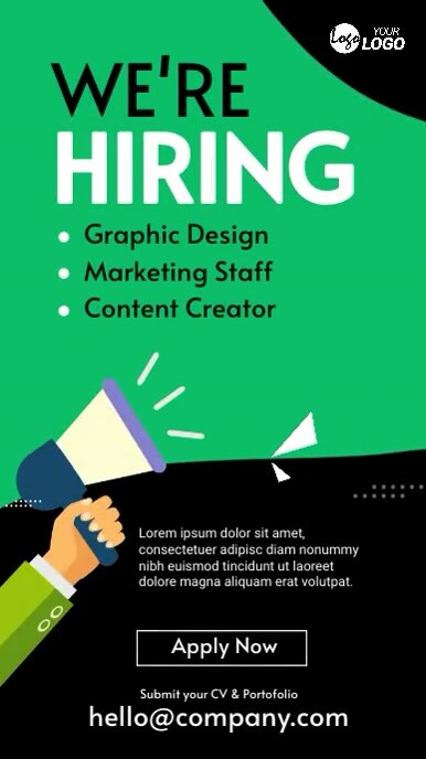 Hiring Banner Ad Design Template | PosterMyWall