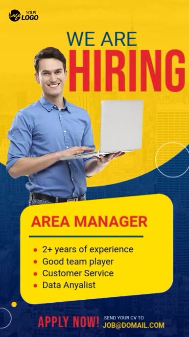 Hiring Banner Ad Design Template | PosterMyWall