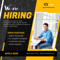We are Hiring Banner Design Template | PosterMyWall
