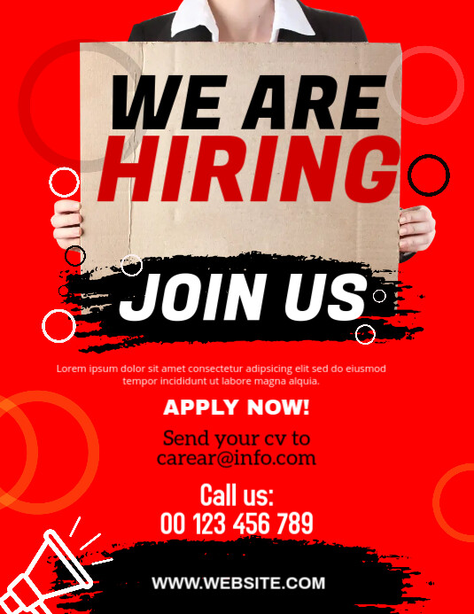 Hiring Banner Template | PosterMyWall
