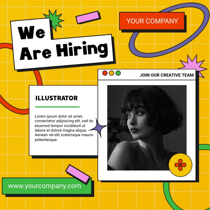 Hiring Company Template | PosterMyWall