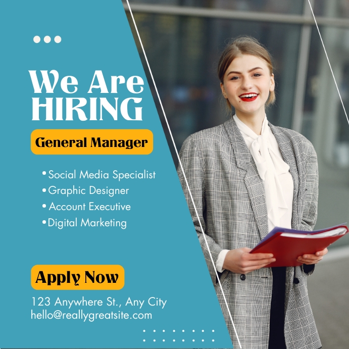 HIRING COMPANY TEMPLATE | PosterMyWall