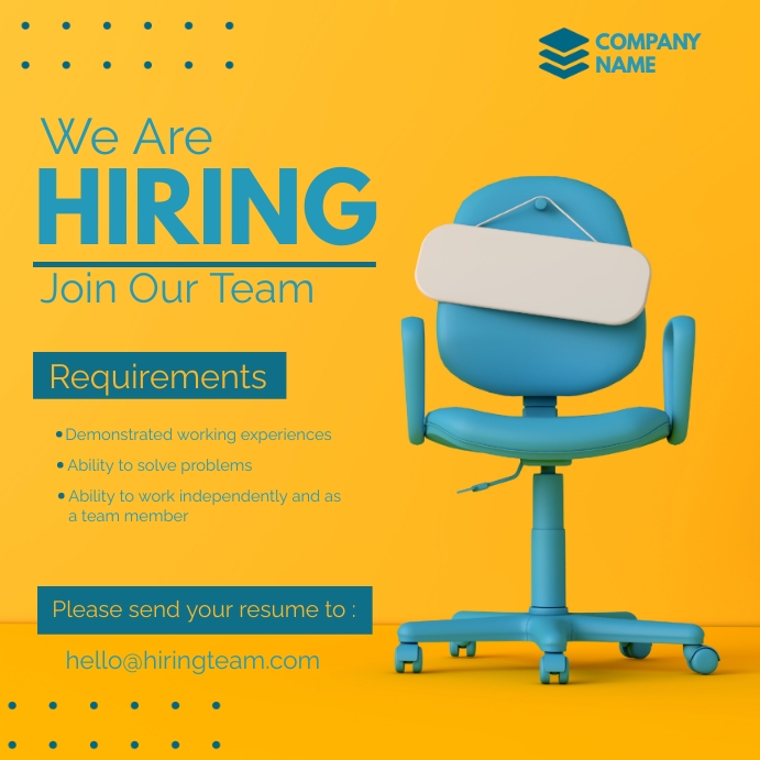 HIRING COMPANY TEMPLATE | PosterMyWall