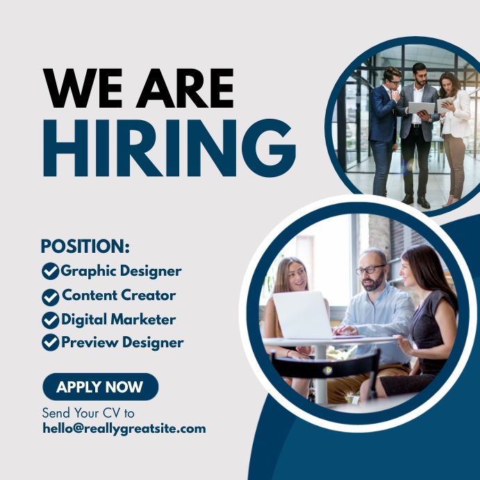 HIRING COMPANY TEMPLATE | PosterMyWall