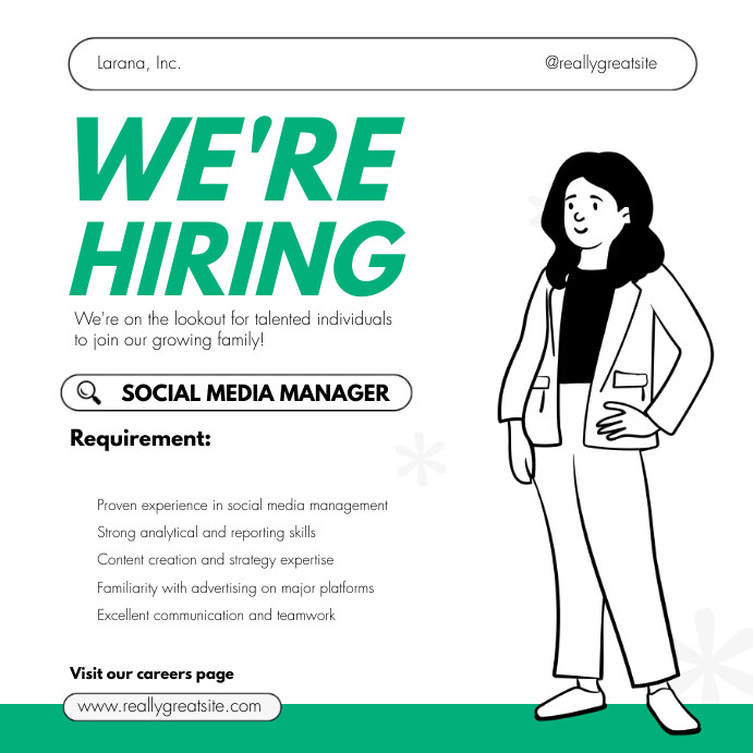 HIRING COMPANY TEMPLATE | PosterMyWall