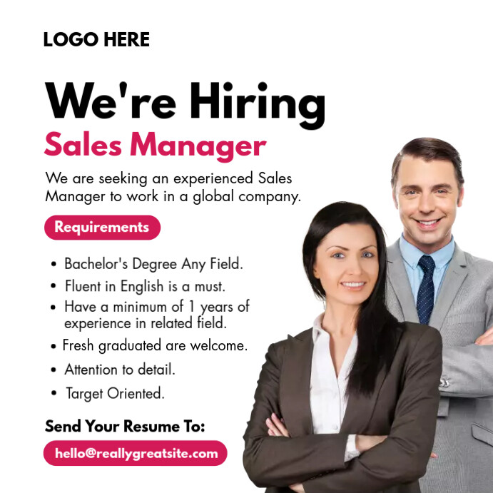 HIRING COMPANY TEMPLATE | PosterMyWall
