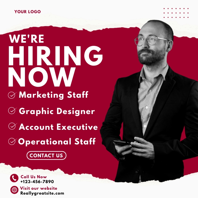 HIRING COMPANY TEMPLATE | PosterMyWall