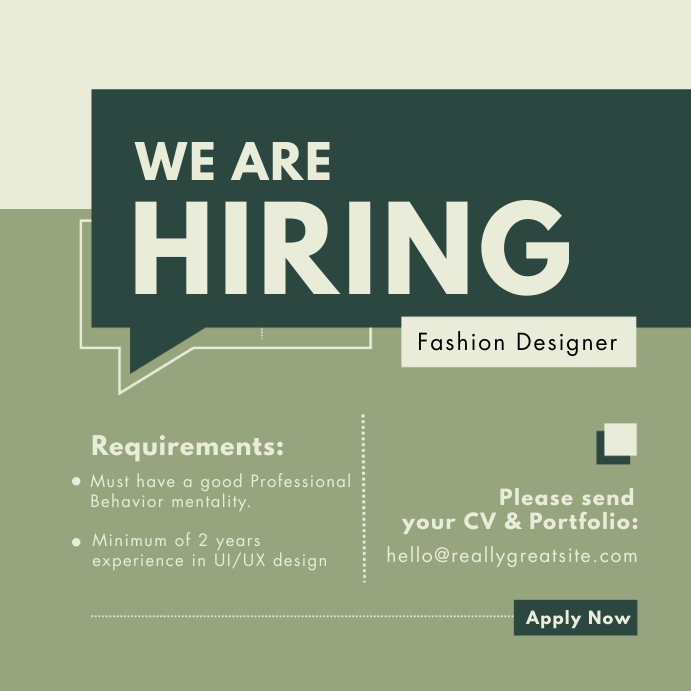 HIRING COMPANY TEMPLATE | PosterMyWall