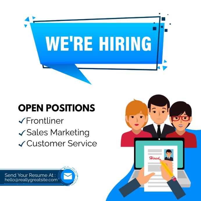 HIRING COMPANY TEMPLATE | PosterMyWall