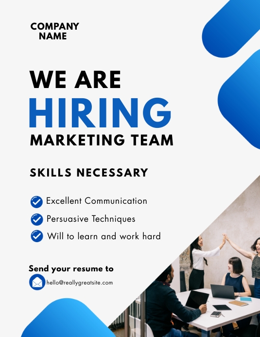 HIRING COMPANY TEMPLATE | PosterMyWall
