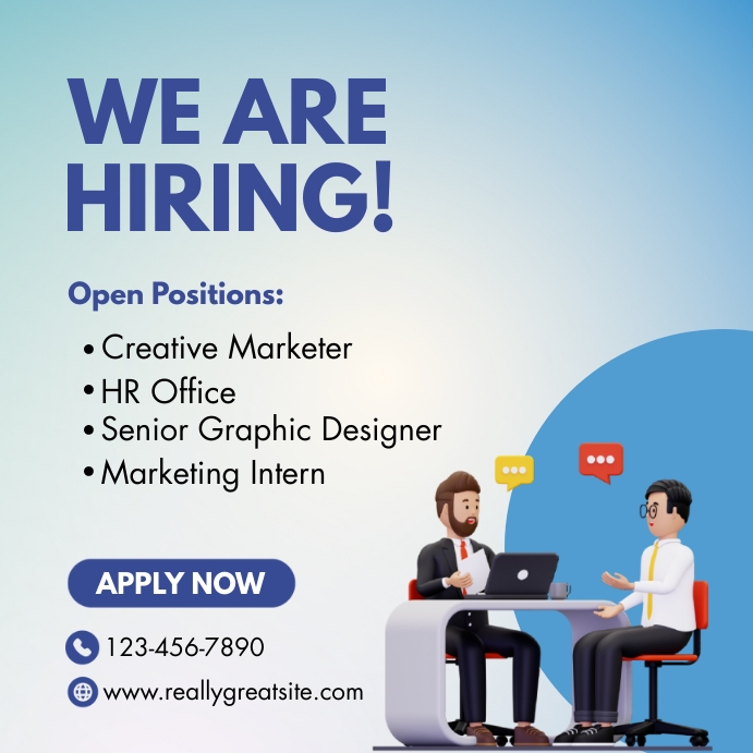 HIRING COMPANY TEMPLATE | PosterMyWall