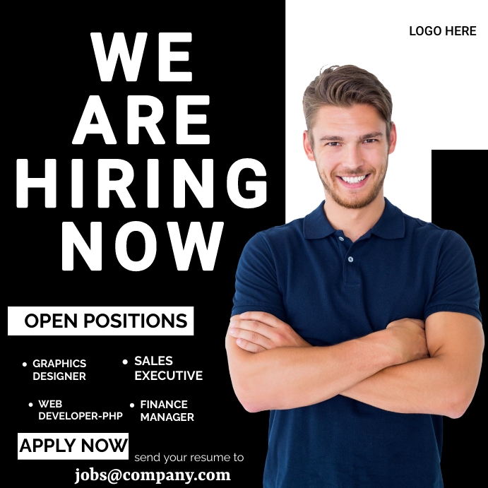 hiring customise template | PosterMyWall