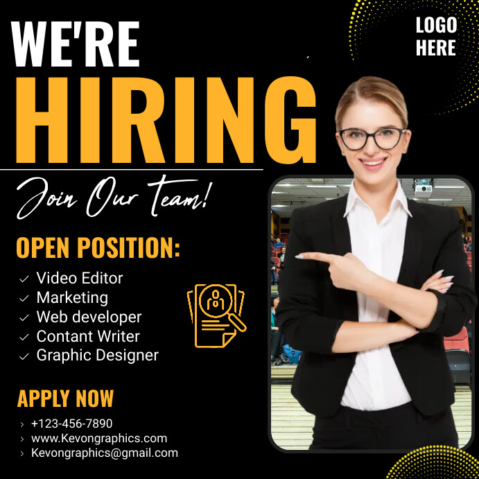 Hiring Template | PosterMyWall