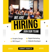 Hotel Hiring Job Post 2021 Template | PosterMyWall
