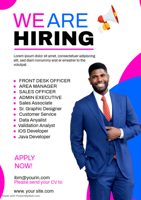 HIRING Template | PosterMyWall