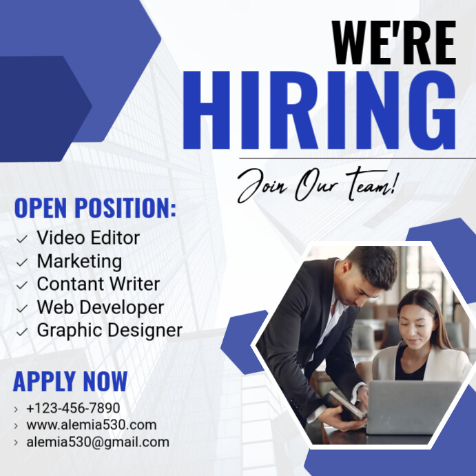Hiring Template | PosterMyWall