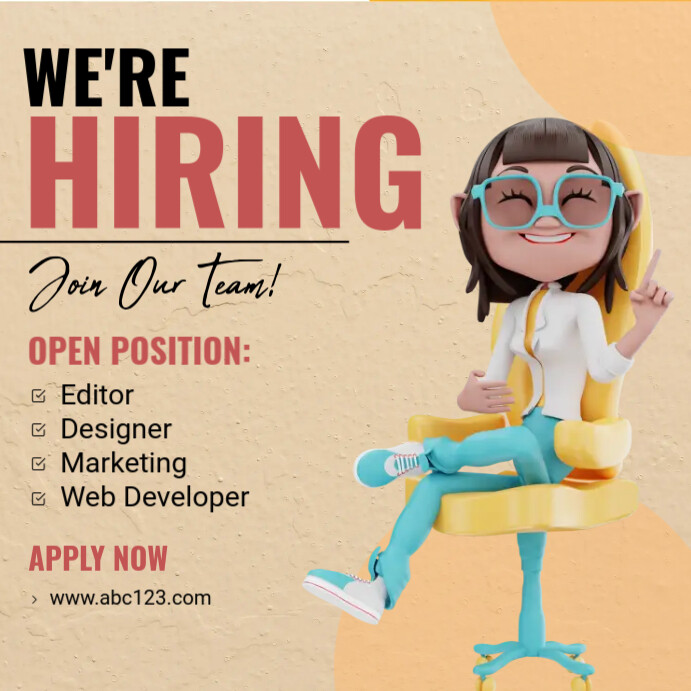 Copy of Hiring | PosterMyWall