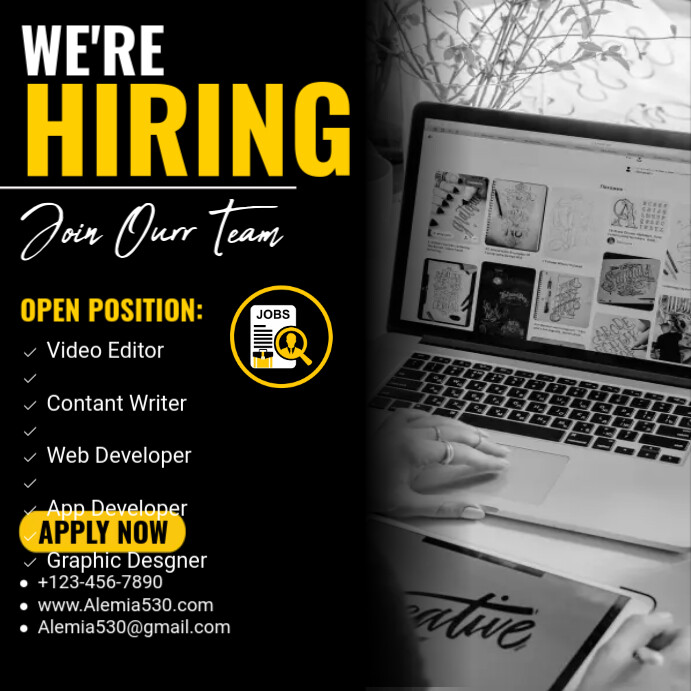 Hiring Template | PosterMyWall